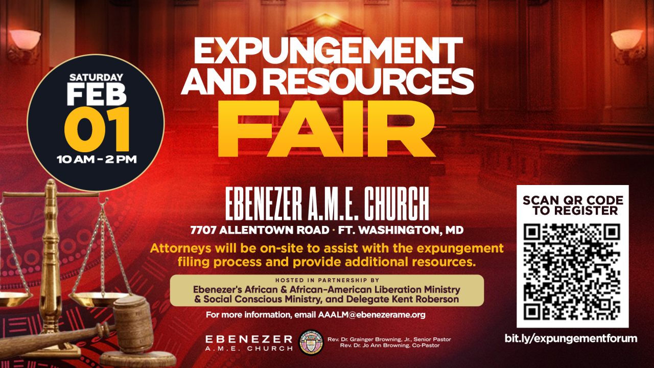 Expungement & Resources Fair - Ebenezer A.M.E. Church