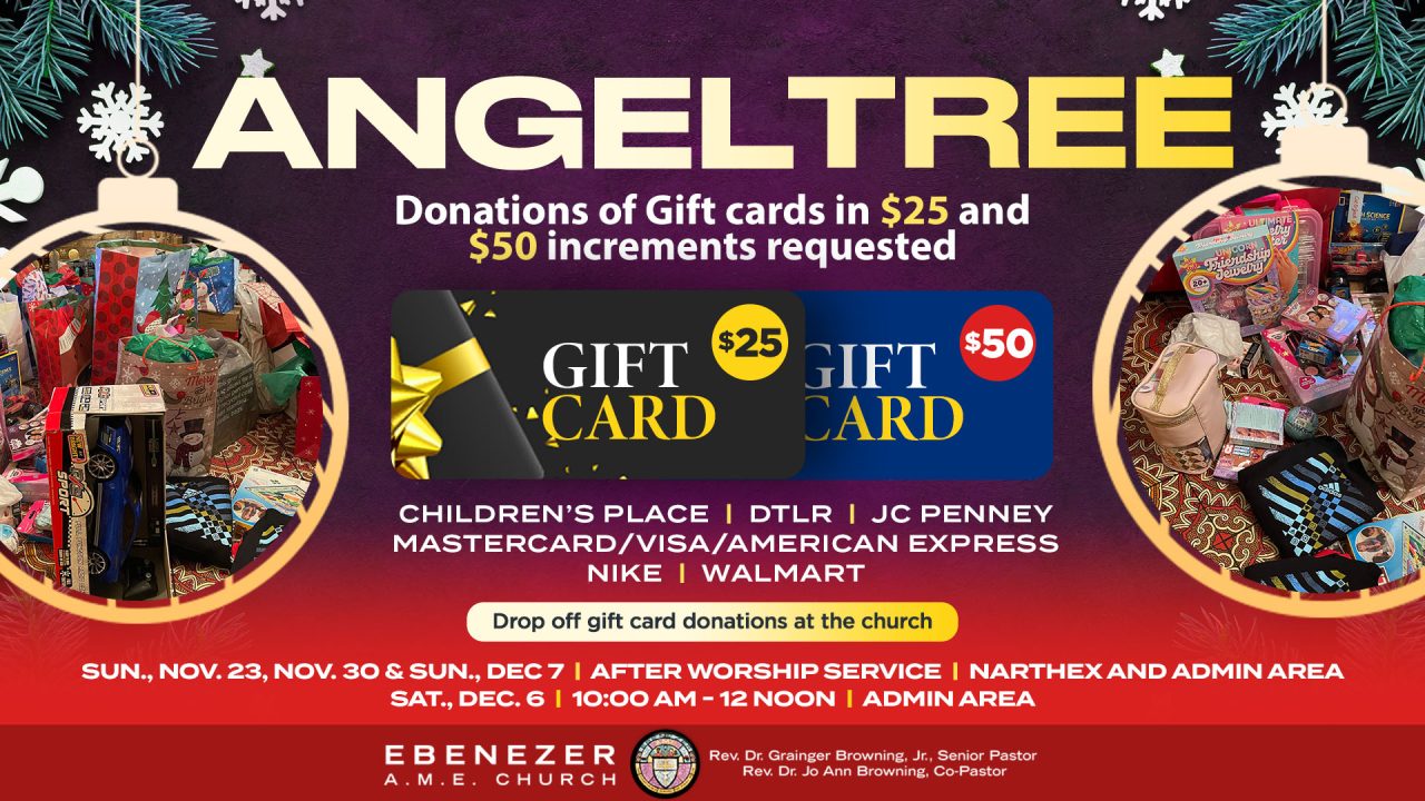 Angel Tree Donation Drive 2025 - Ebenezer A.M.E. Church